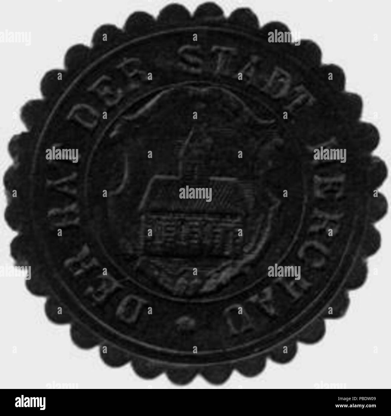 1342 Siegelmarke Der Rat der Stadt Nerchau W0290175 Stock Photo - Alamy