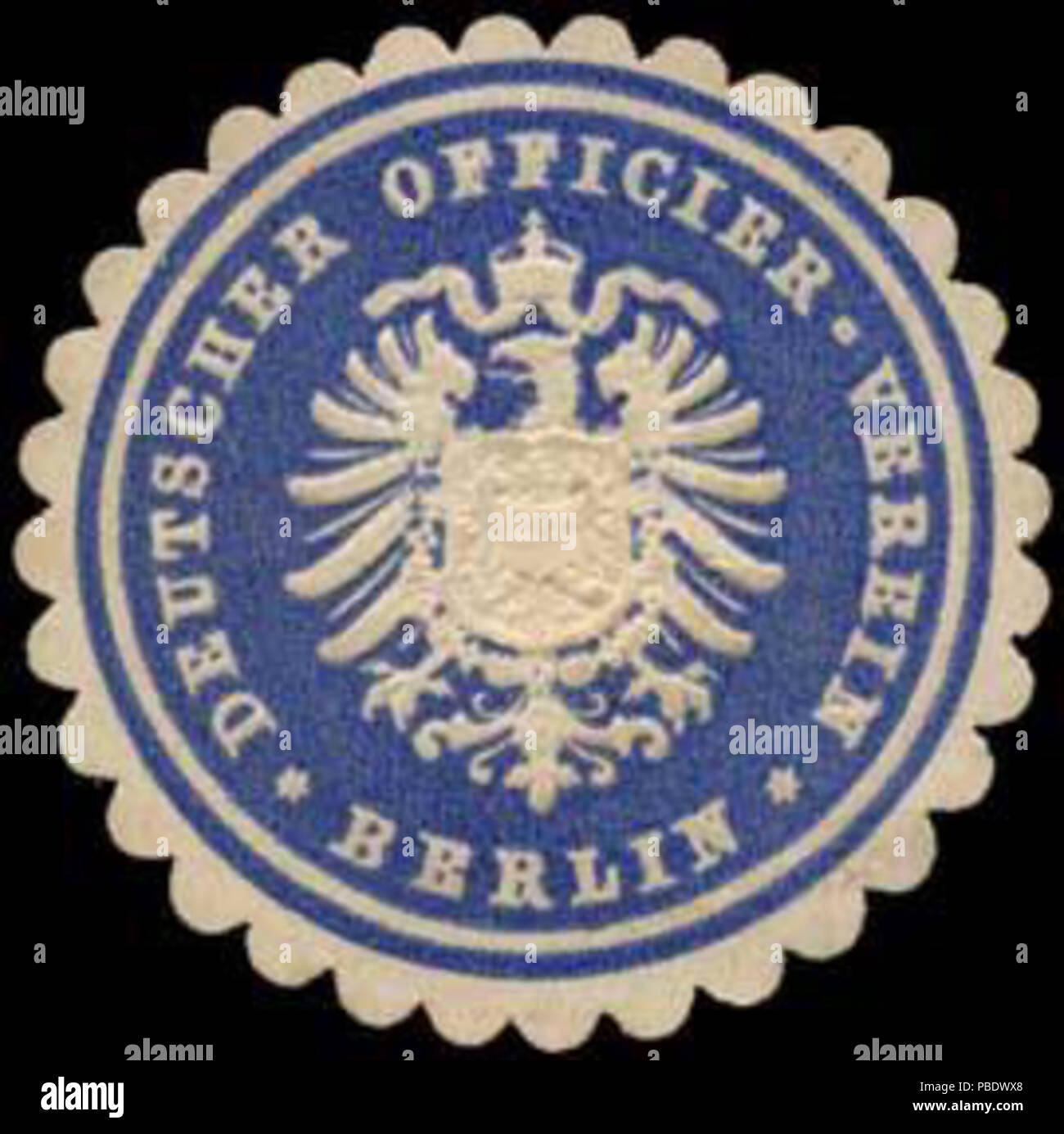 1349 Siegelmarke Deutscher Officier - Verein - Berlin W0245499 Stock ...