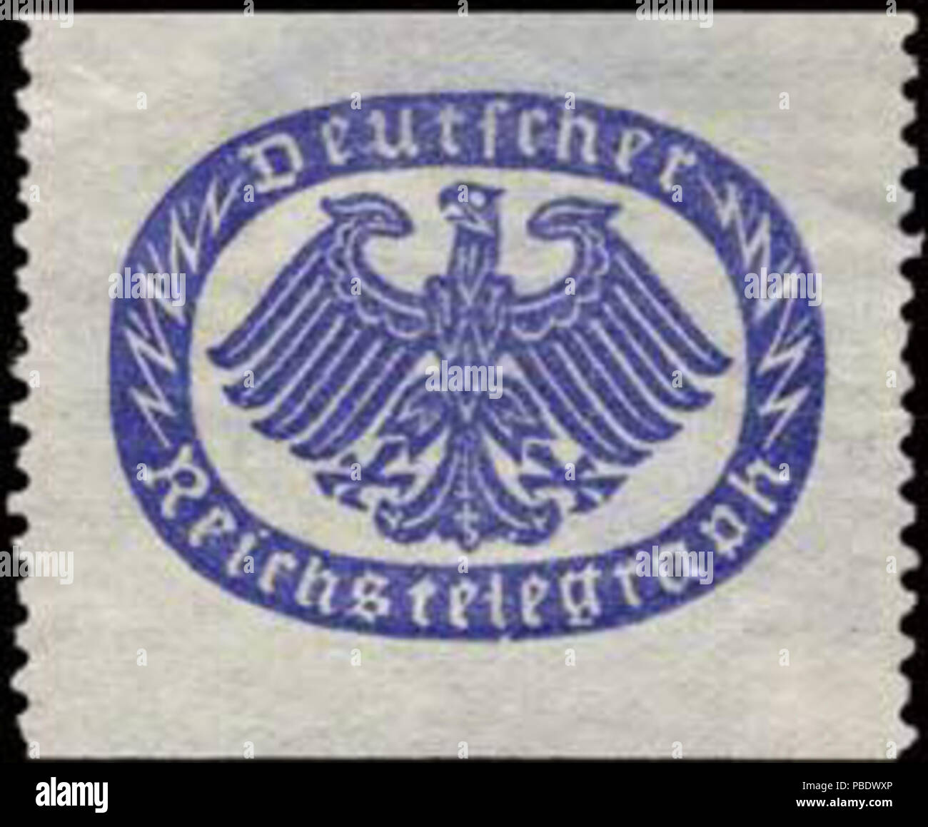 1349 Siegelmarke Deutscher Reichstelegraph W0246056 Stock Photo - Alamy