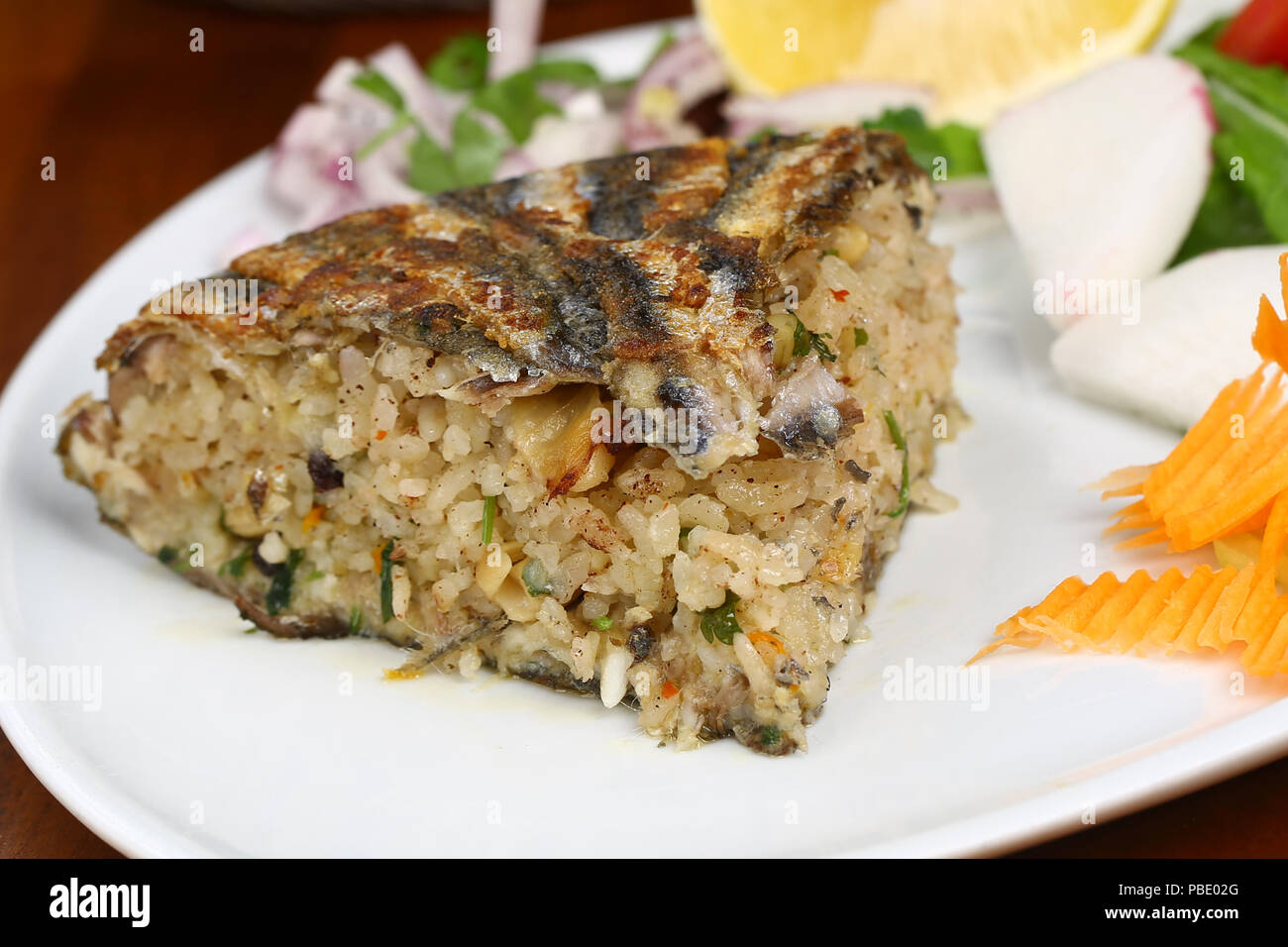 Anchovy with Rice - Hamsili Pilav Stock Photo - Alamy