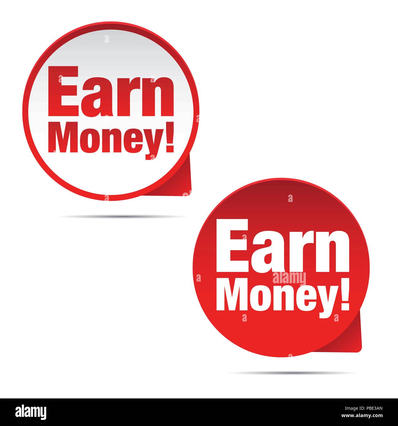 Earn Money label set tag vector Stock Vector Image & Art - Alamy