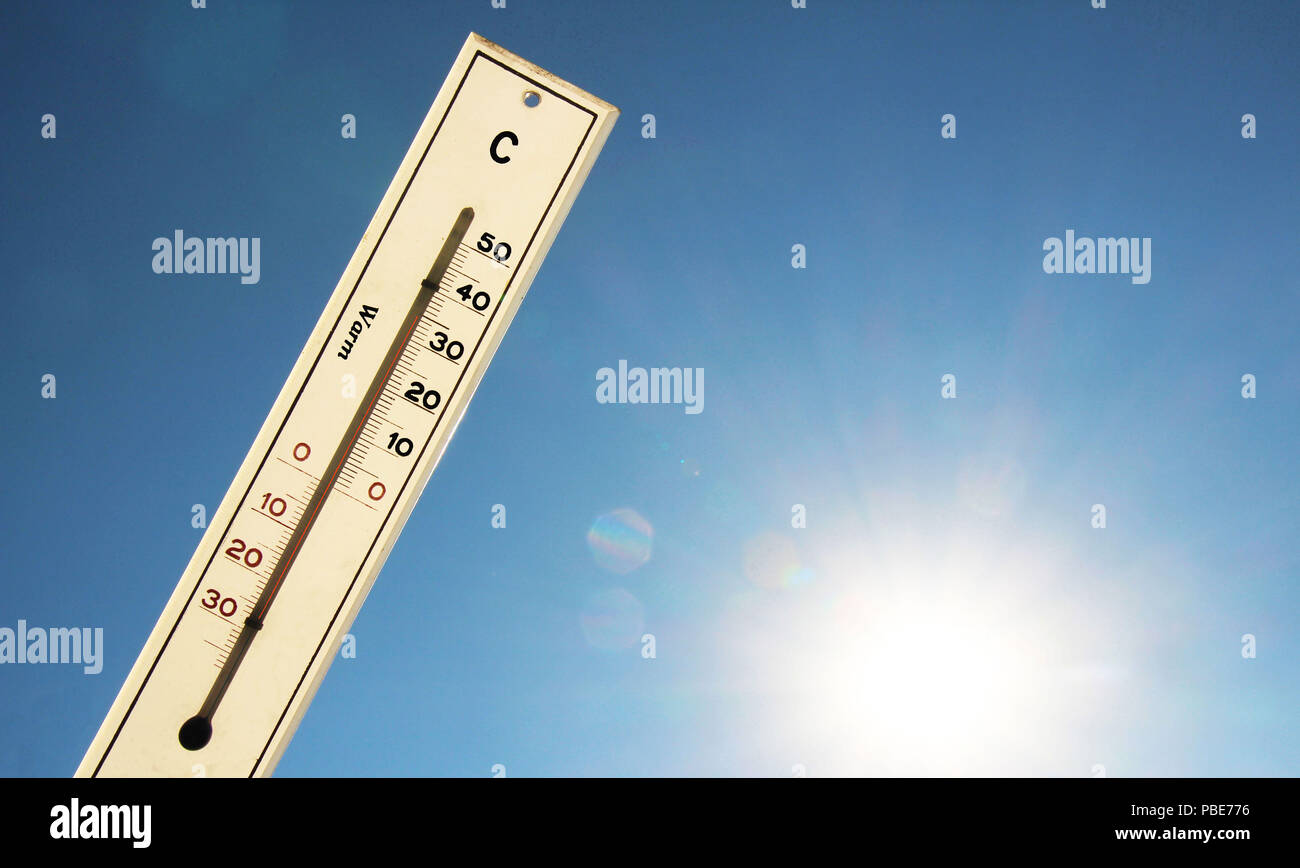 Hot weather thermometer in hi-res stock photography and images - Alamy