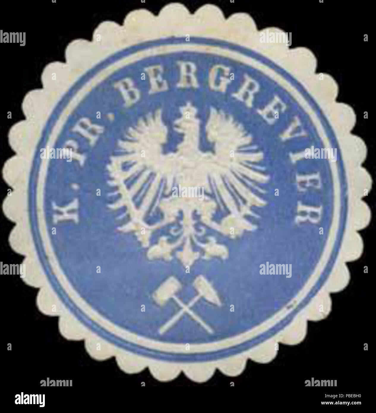 1423 Siegelmarke K.Pr. Bergrevier W0323224 Stock Photo - Alamy