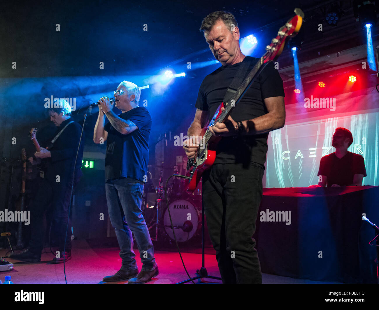 Glasgow, Scotland. 27th, July, 2018. New Scottish Band Caezar playing ...