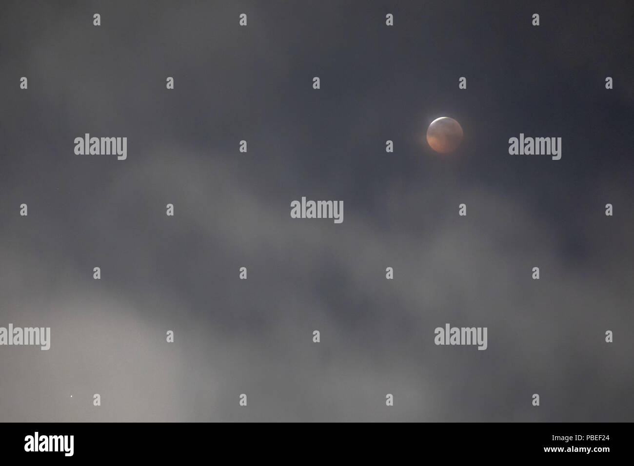 Dhaka, Bangladesh. 28th July, 2018. July 28, 2018 Dhaka, Bangladesh ""“ 'Blood moon' the full ...