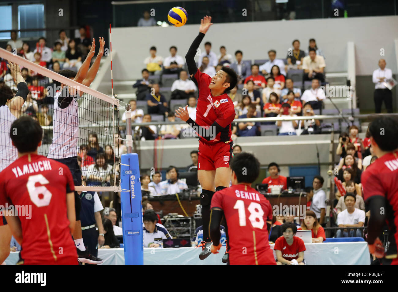 Funabashi Arena, Chiba, Japan. 28th July, 2018. Issei Otake (JPN), JULY ...