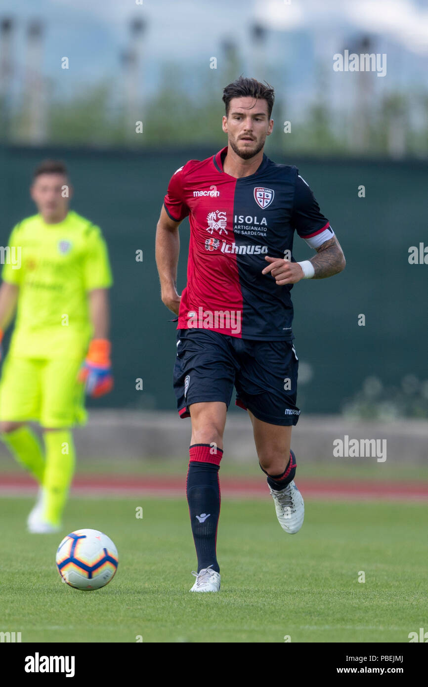 Luca Ceppitelli (Cagliari) during the Italian Pre-season friendly match ...