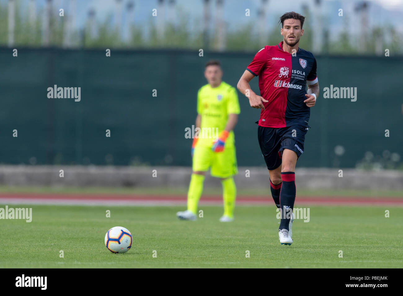 Luca Ceppitelli (Cagliari) during the Italian Pre-season friendly match ...