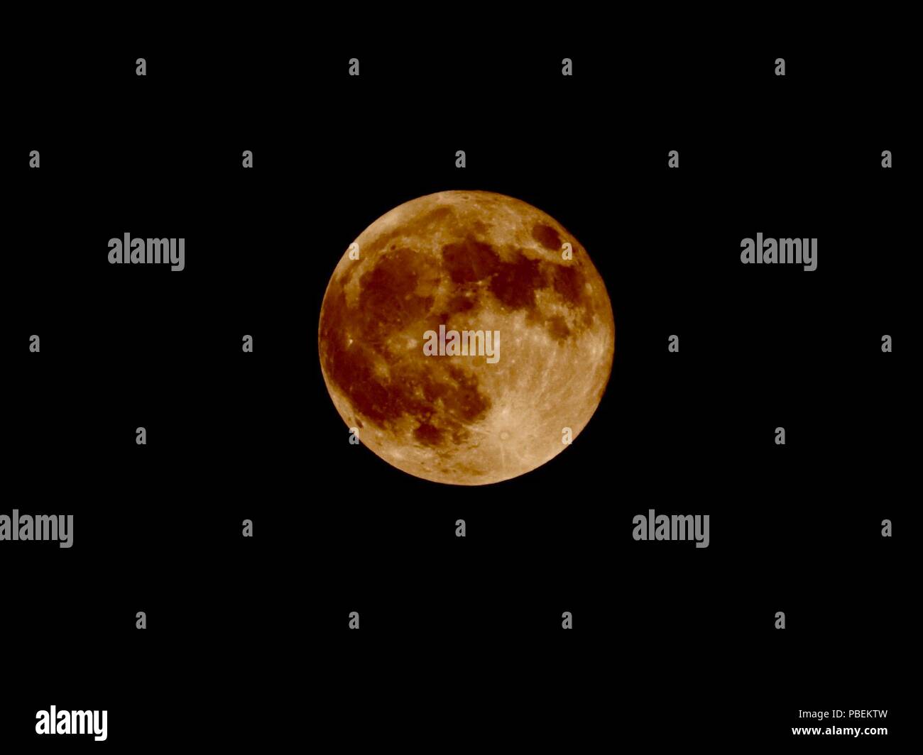 Blood Moon and Mars at Opposition Stock Photo - Alamy