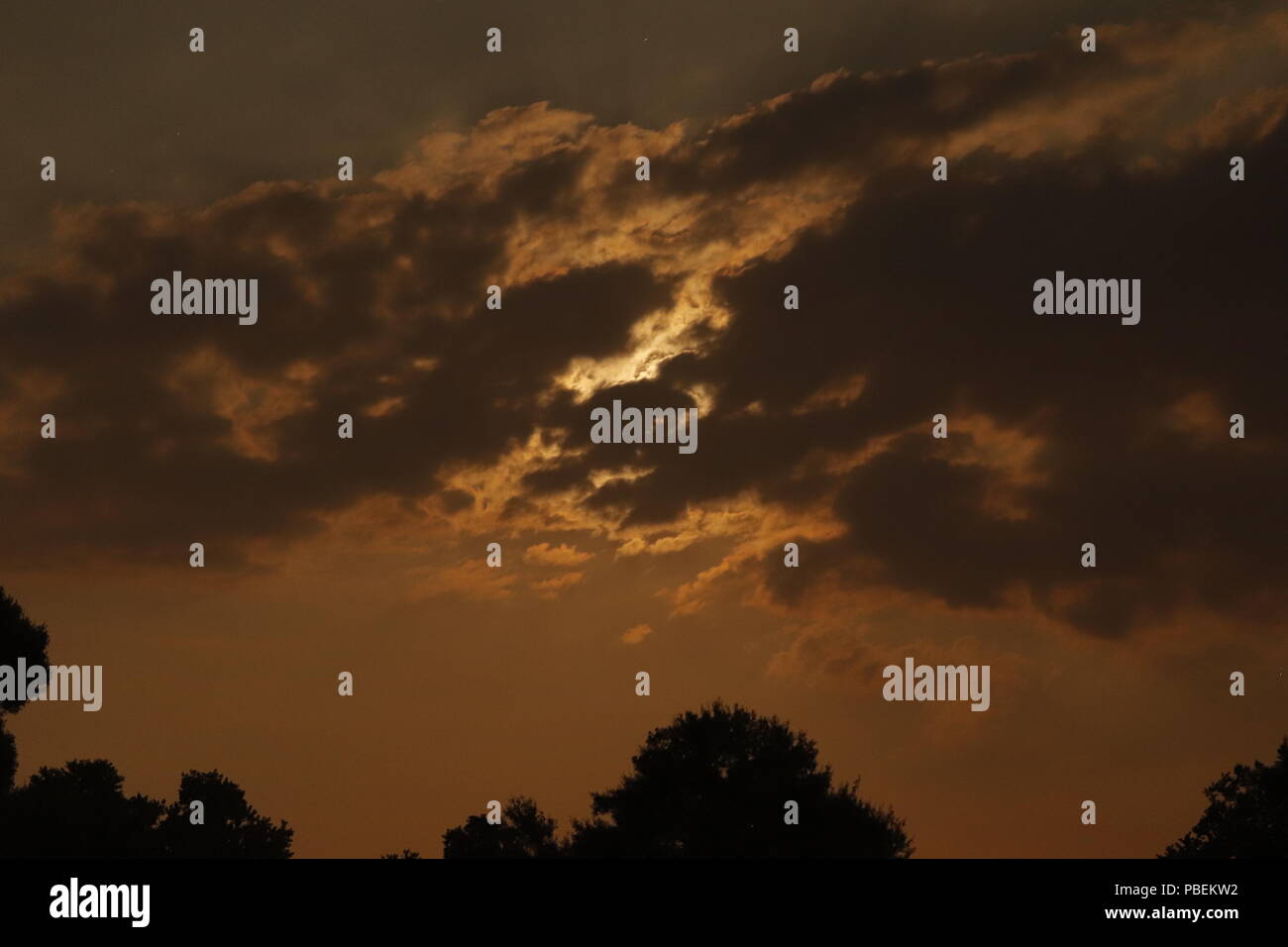 Blood Moon and Mars at Opposition Stock Photo - Alamy