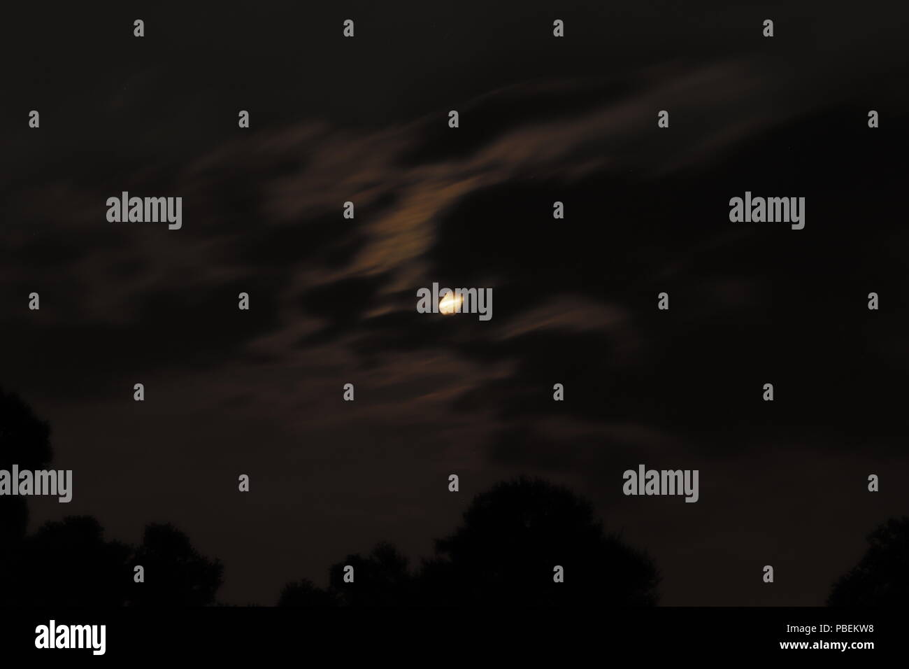 Blood Moon and Mars at Opposition Stock Photo - Alamy