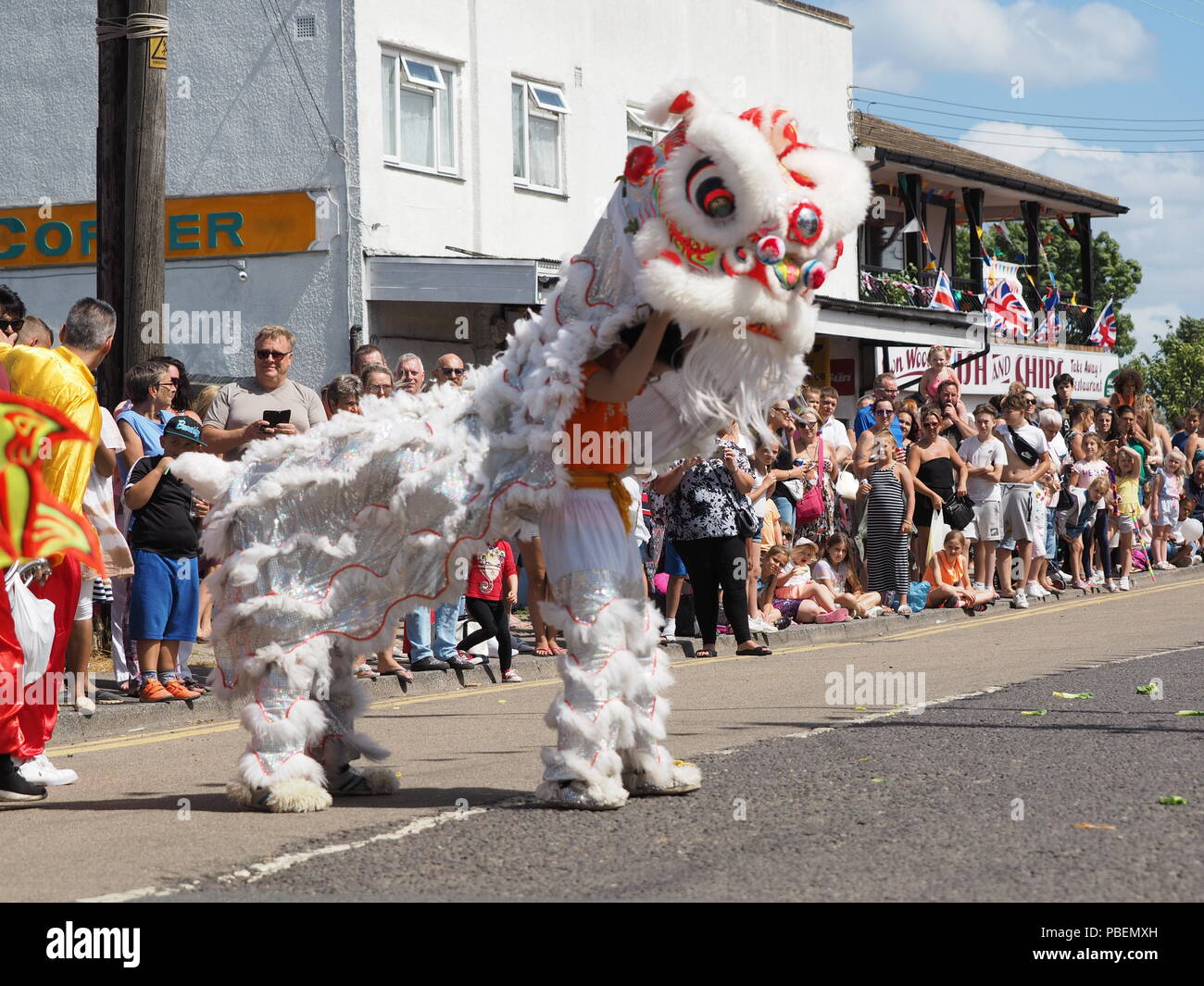 Leysdown, Kent, UK. 28th July, 2018. Leysdown Carnival: hundreds of ...