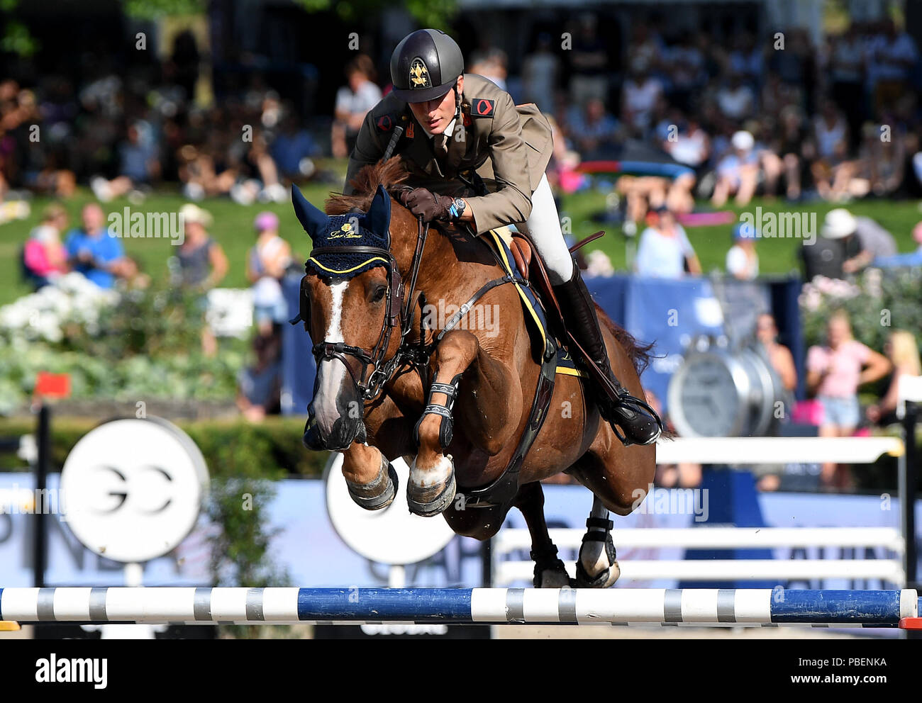 Berlin, Germany. 28th July, 2018. Equestrian sports/jumping: Global ...