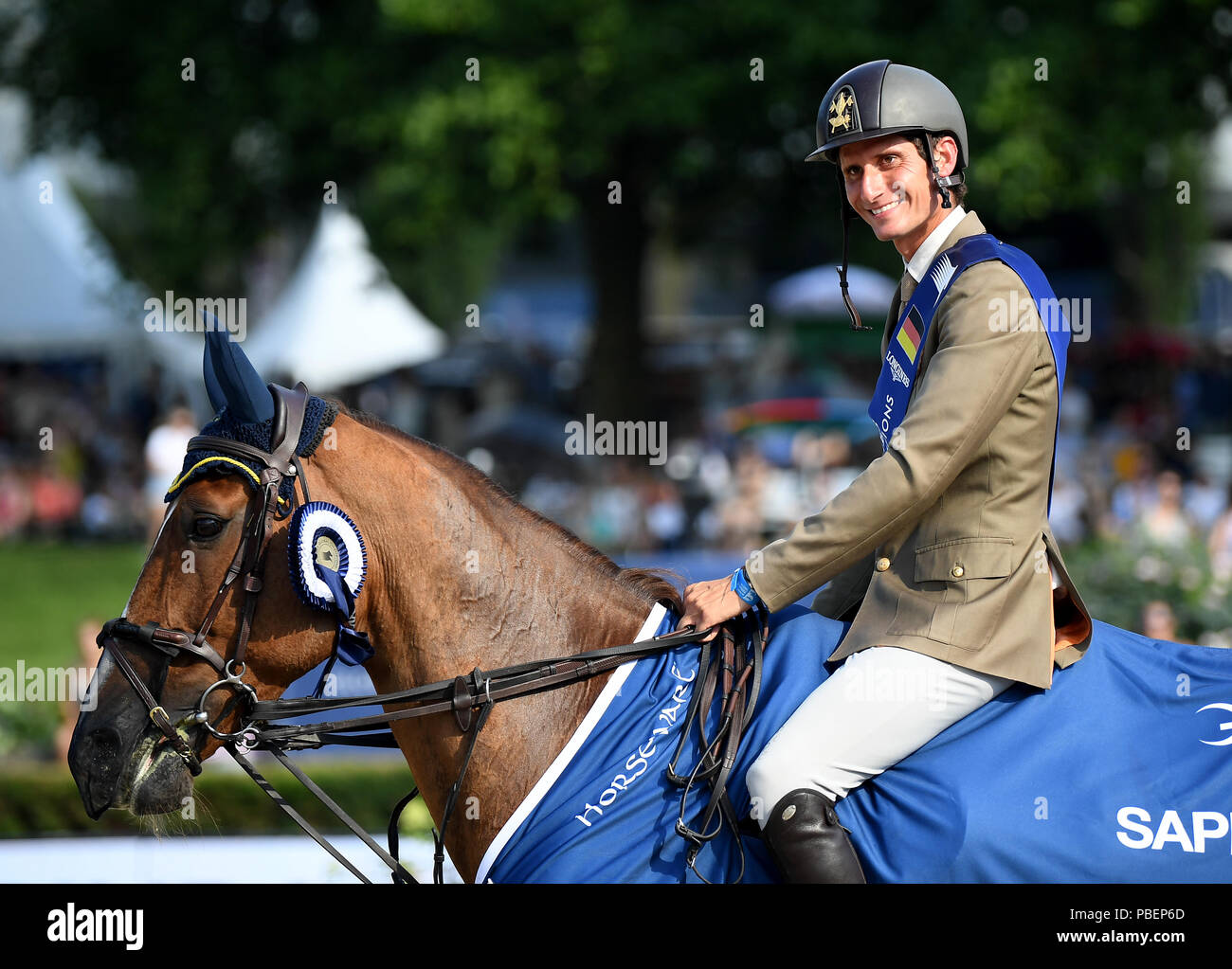 Berlin, Germany. 28th July, 2018. equestrian sports/jumping: Global ...