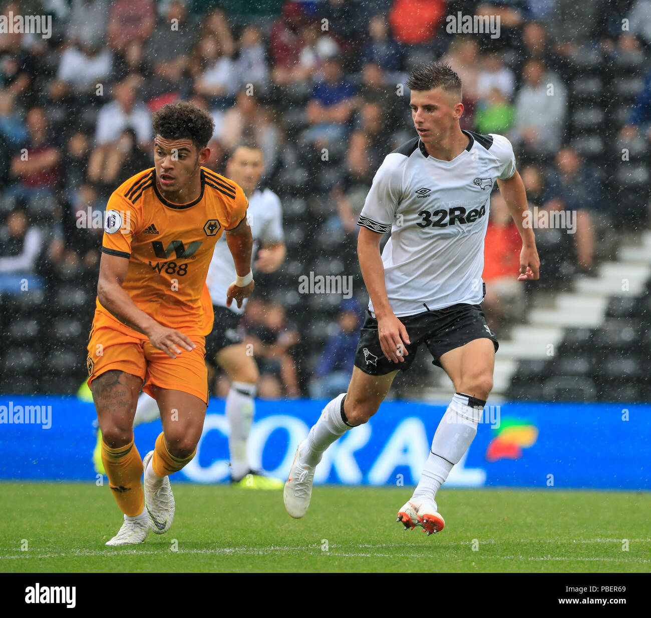 Derby, UK.28th July 2018, Pride Park Stadium, Derby, England; Pre ...
