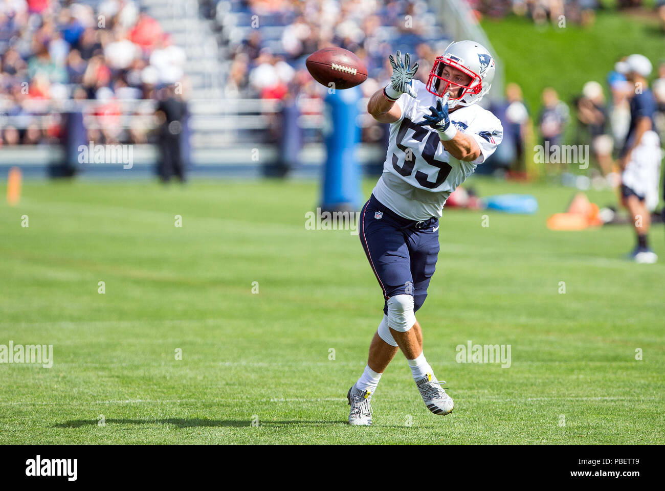 Gillette Stadium. 28th July, 2018. MA, USA; New England Patriots wide ...