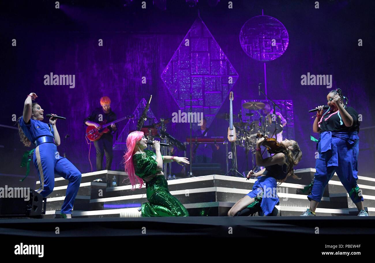 Clean bandit perform on stage hi-res stock photography and images - Alamy