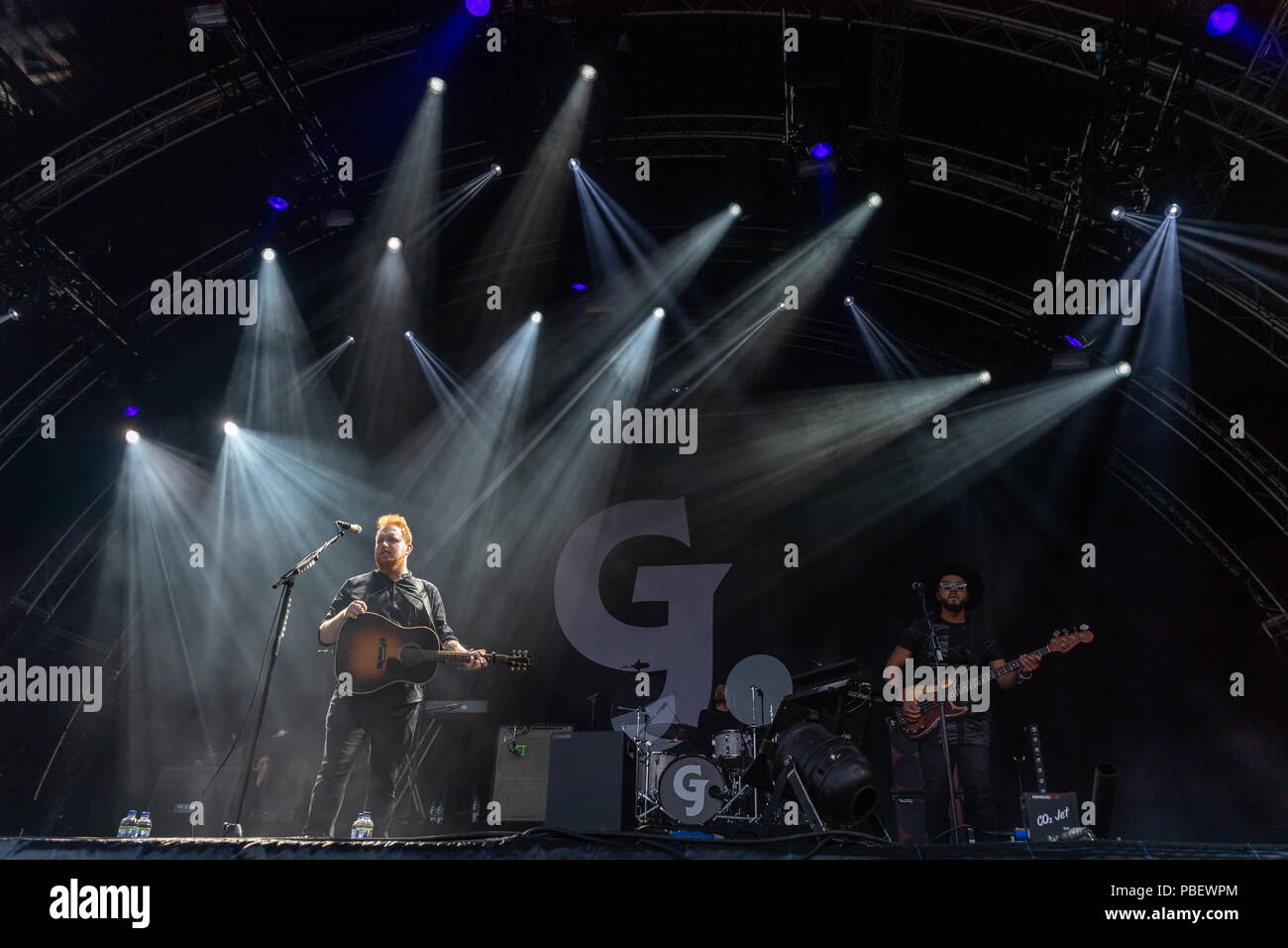 Dublin, Dublin, Ireland. 28th July, 2018. Ireland's Gavin James seen on ...