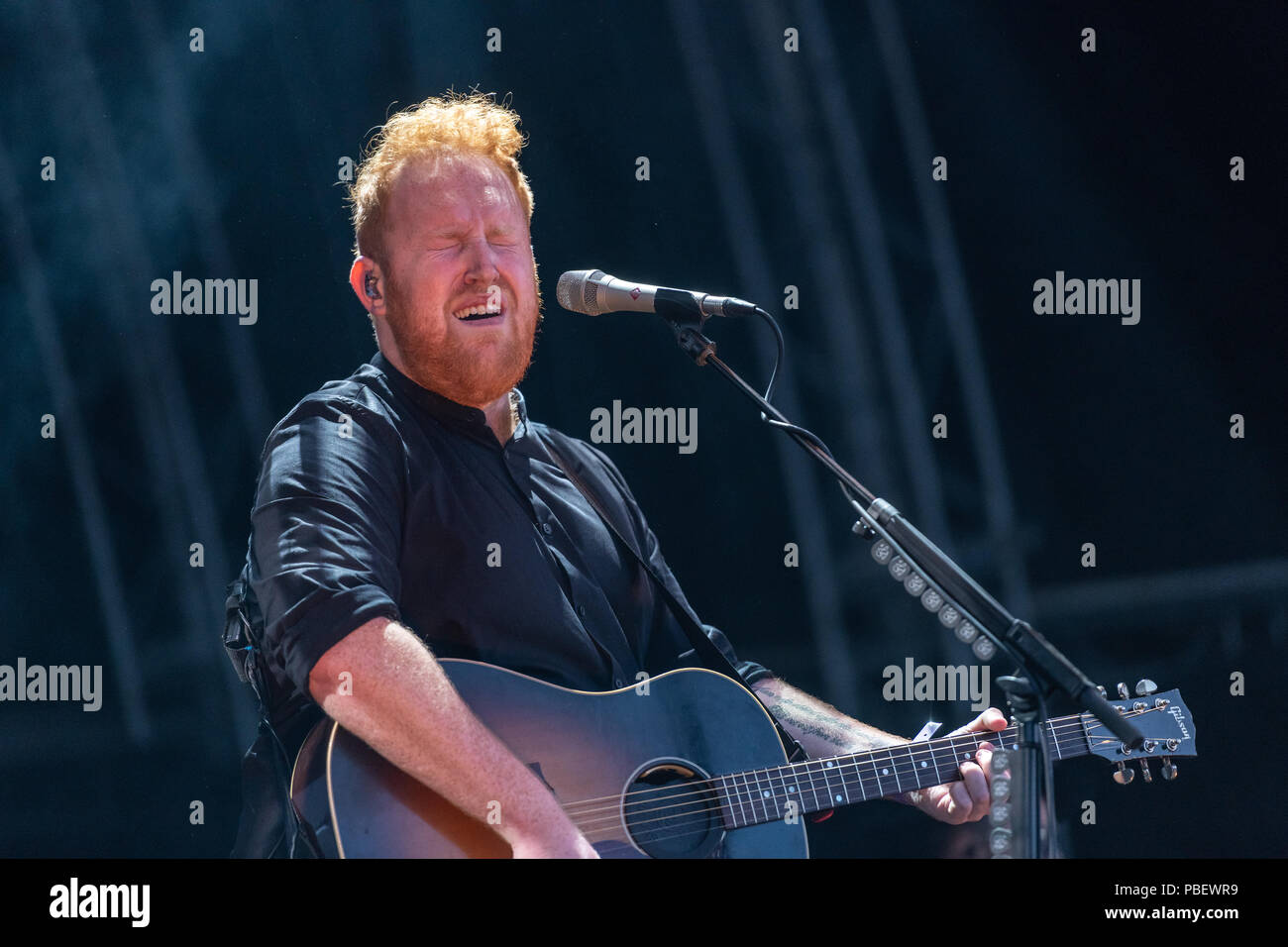 Dublin, Dublin, Ireland. 28th July, 2018. Ireland's Gavin James seen on ...