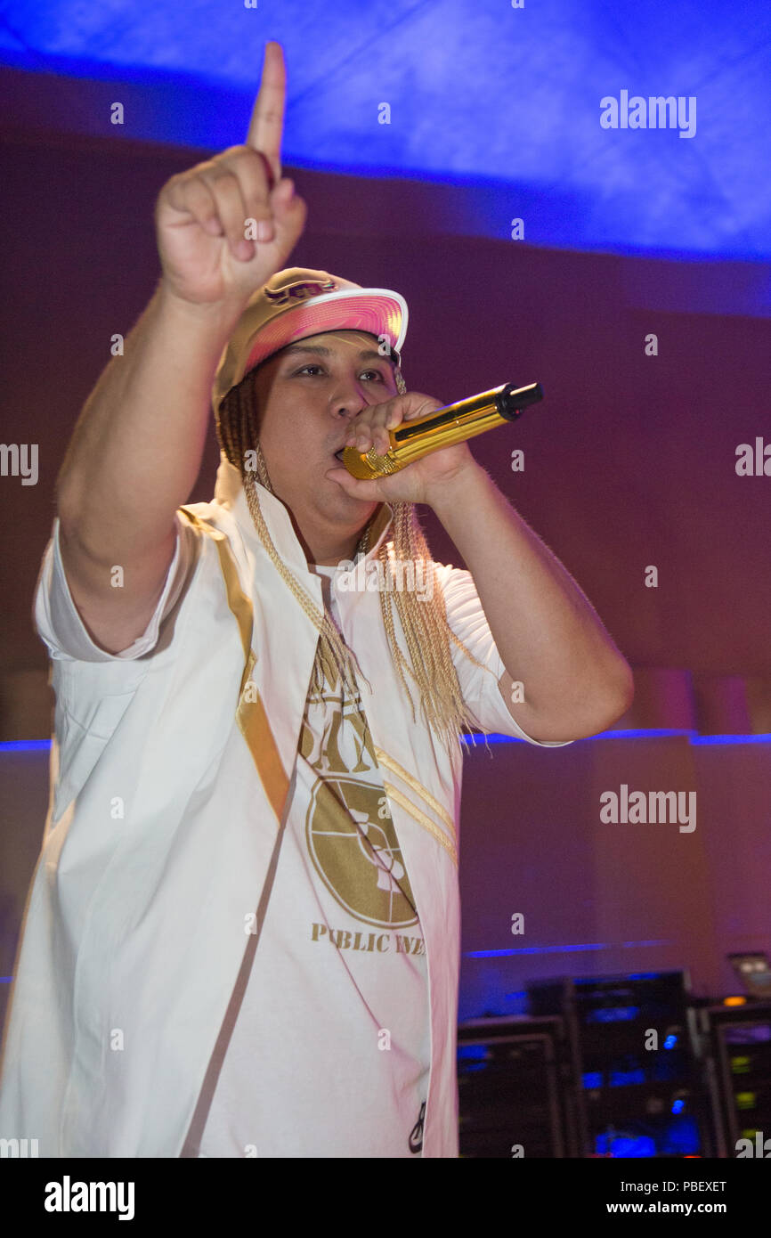 Los Angeles, California, USA. 27th July, 2018. Sammy Sam and Chuck D of ...