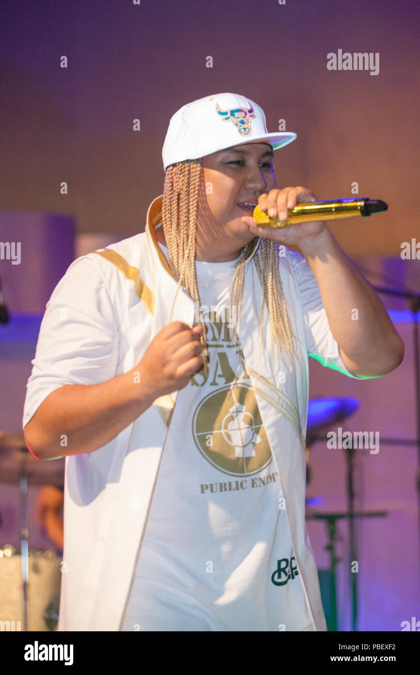 Los Angeles, California, USA. 27th July, 2018. Sammy Sam and Chuck D of ...