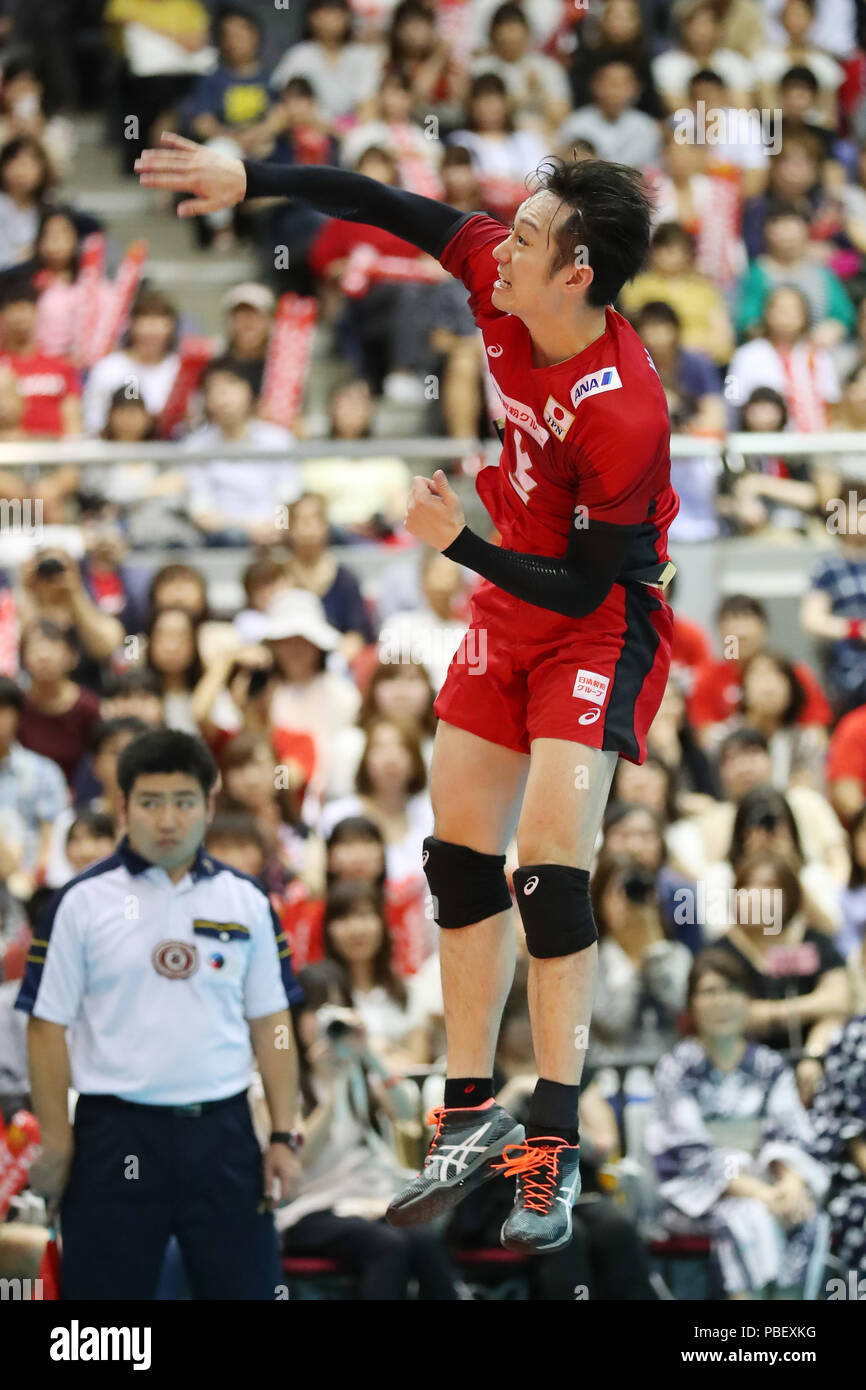 Funabashi Arena, Chiba, Japan. 28th July, 2018. Masahiro Yanagida (JPN ...