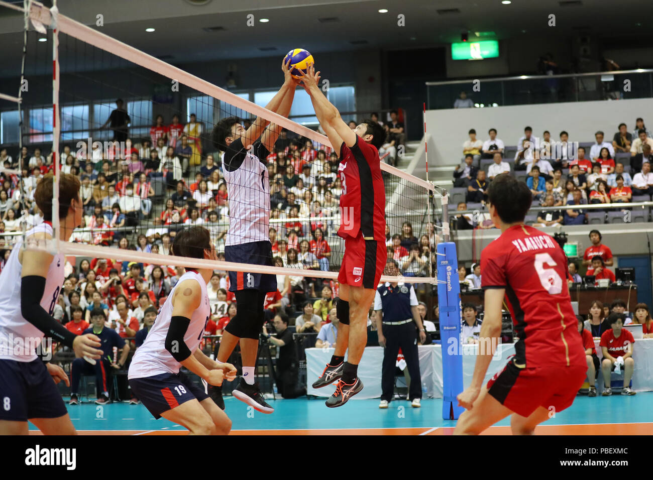Funabashi Arena, Chiba, Japan. 28th July, 2018. Naonobu Fujii (JPN ...
