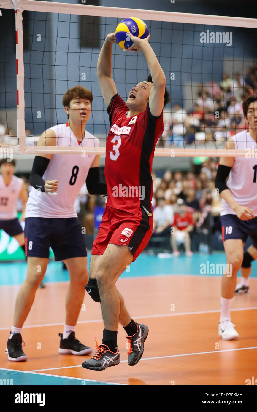 Funabashi Arena, Chiba, Japan. 28th July, 2018. Naonobu Fujii (JPN ...