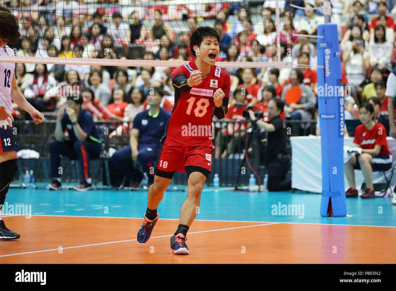 Funabashi Arena, Chiba, Japan. 28th July, 2018. Masahiro Sekita (JPN ...