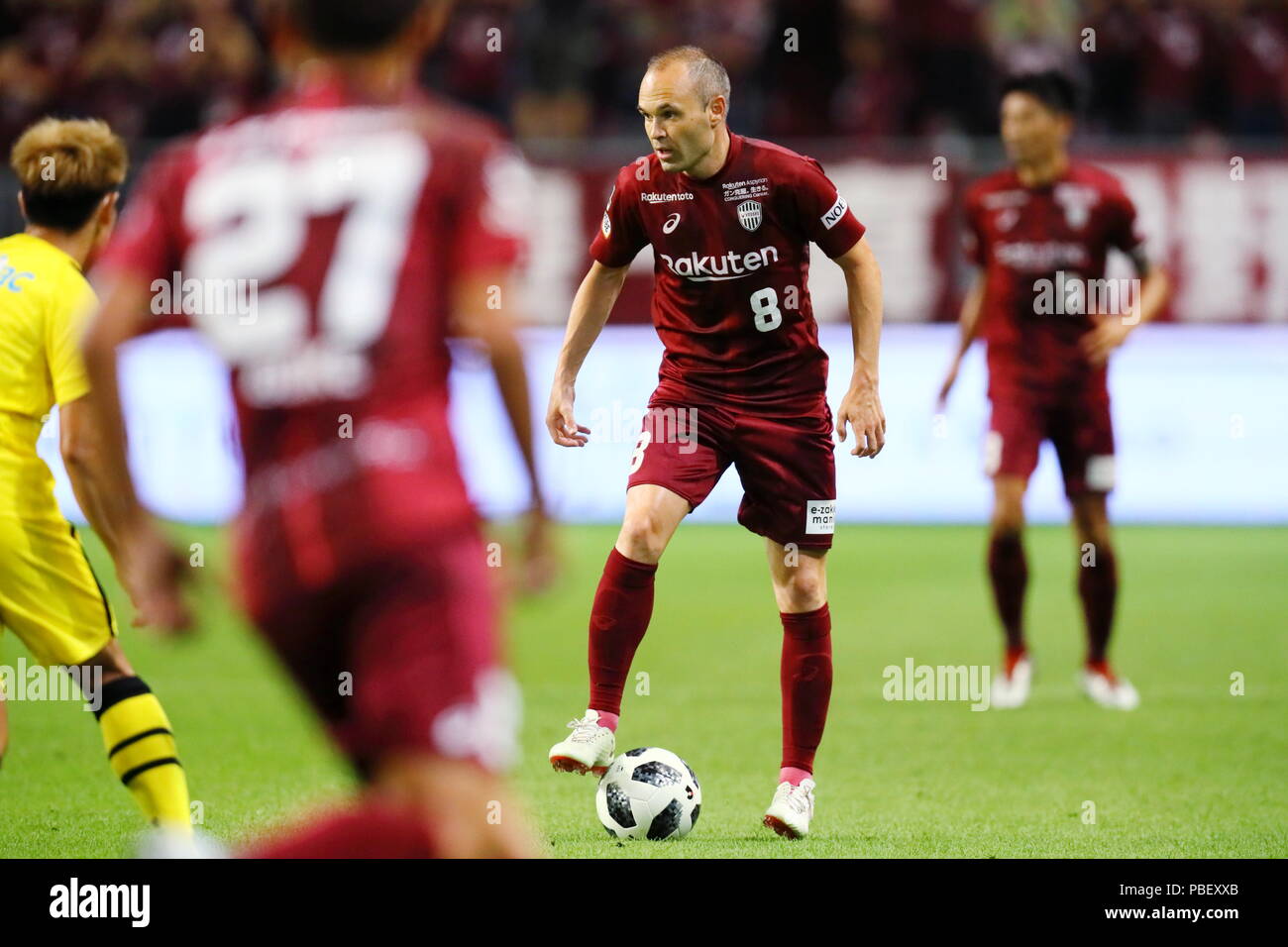 Hyogo, Japan. 28th July, 2018. Andres Iniesta (Vissel) Football/Soccer ...