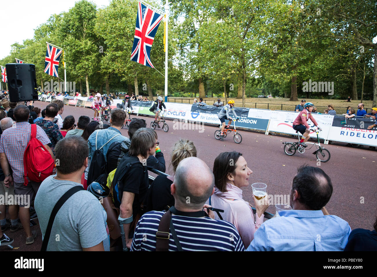 London, UK. 28th July, 2018. More than 500 smartly-dressed Brompton ...