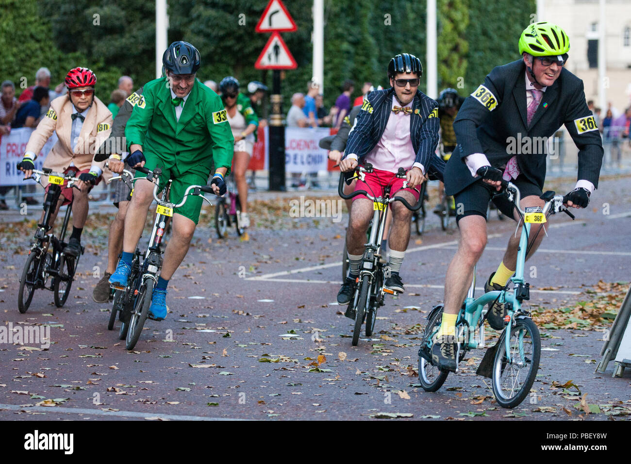 London, UK. 28th July, 2018. More than 500 smartly-dressed Brompton ...