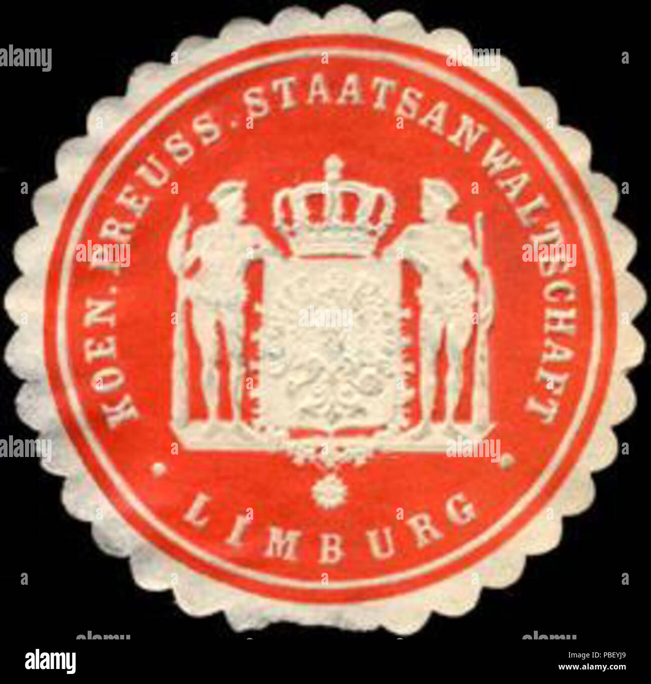 1442 Siegelmarke Koeniglich Preussische Staatsanwaltschaft - Limburg ...