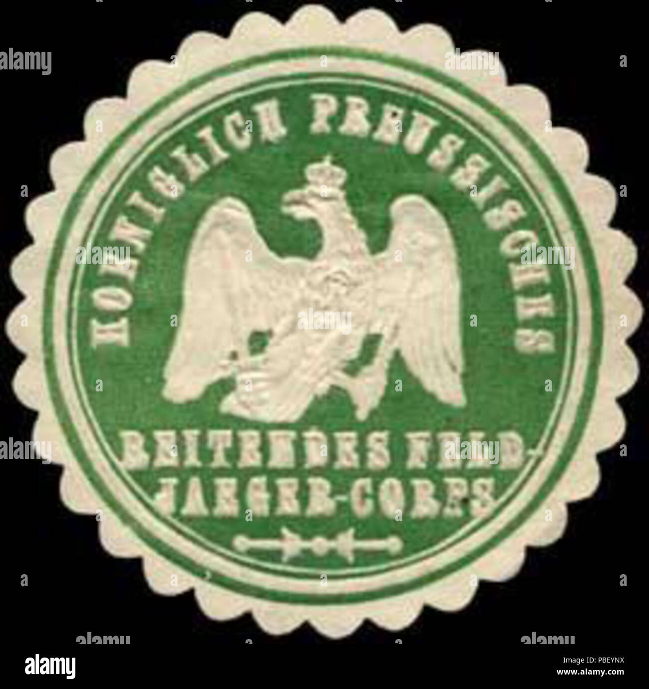 1443 Siegelmarke Koeniglich Preussisches reitendes Feld - Jaeger ...