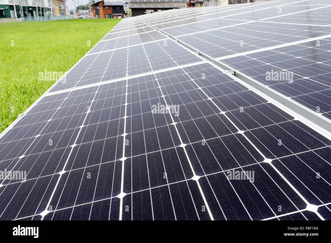 solar panels in the power plant for renewable energy Stock Photo - Alamy