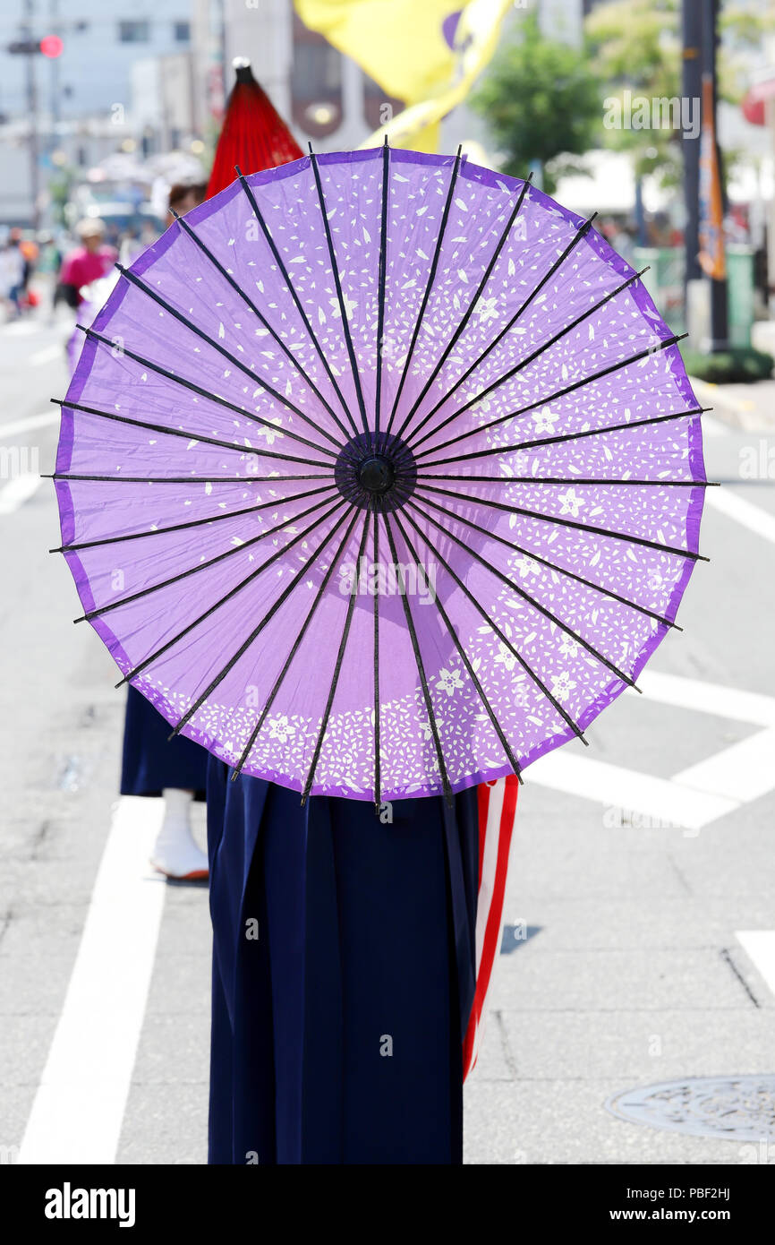 Japanese performers dancing in the famous Yosakoi Festival, yearly free ...