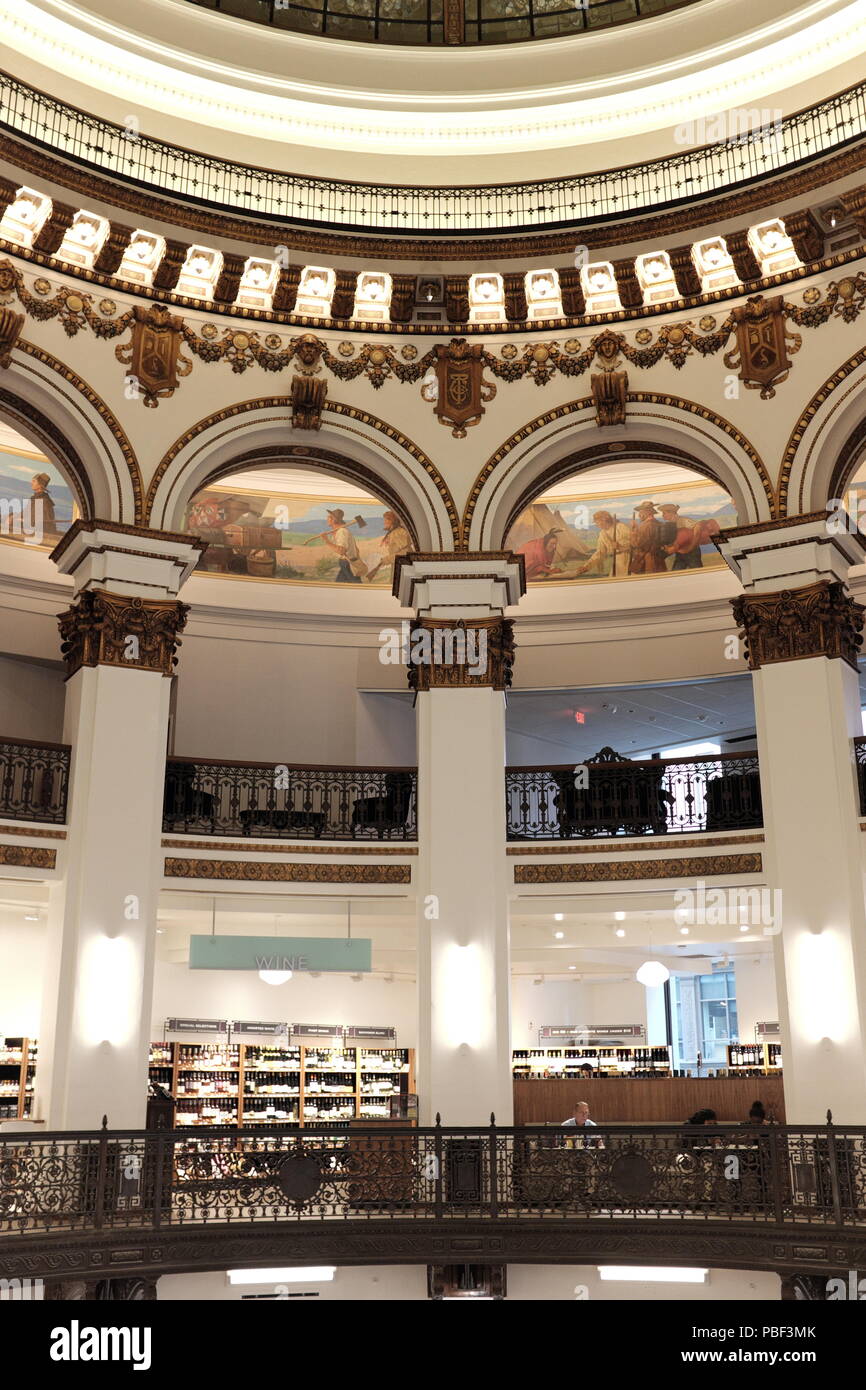 Heinen's grocery store in downtown Cleveland Ohio was converted from a ...