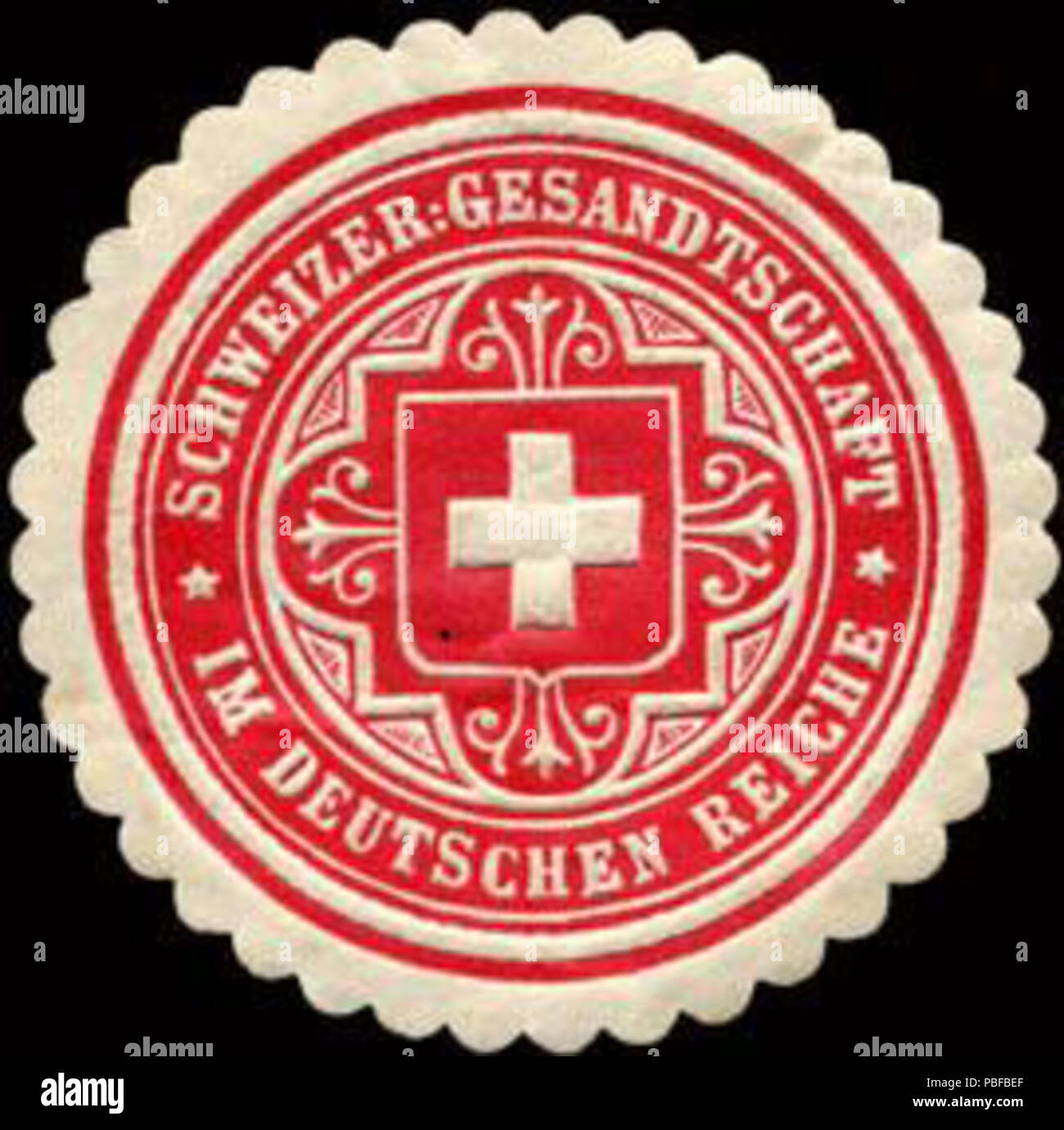 1504 Siegelmarke Schweizer Gesandtschaft im Deutschen Reich W0213130 ...