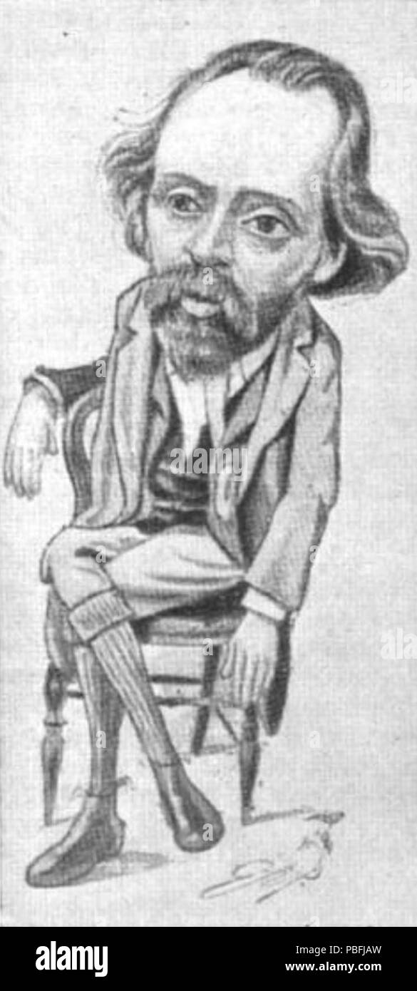 1543 Sketch of Hall Caine Stock Photo - Alamy