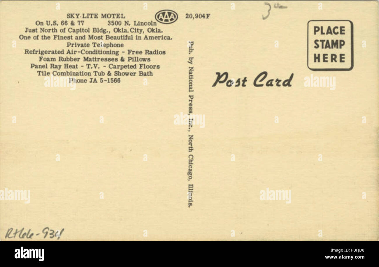 1544 Sky Lite Motel (NBY 437399 Stock Photo - Alamy