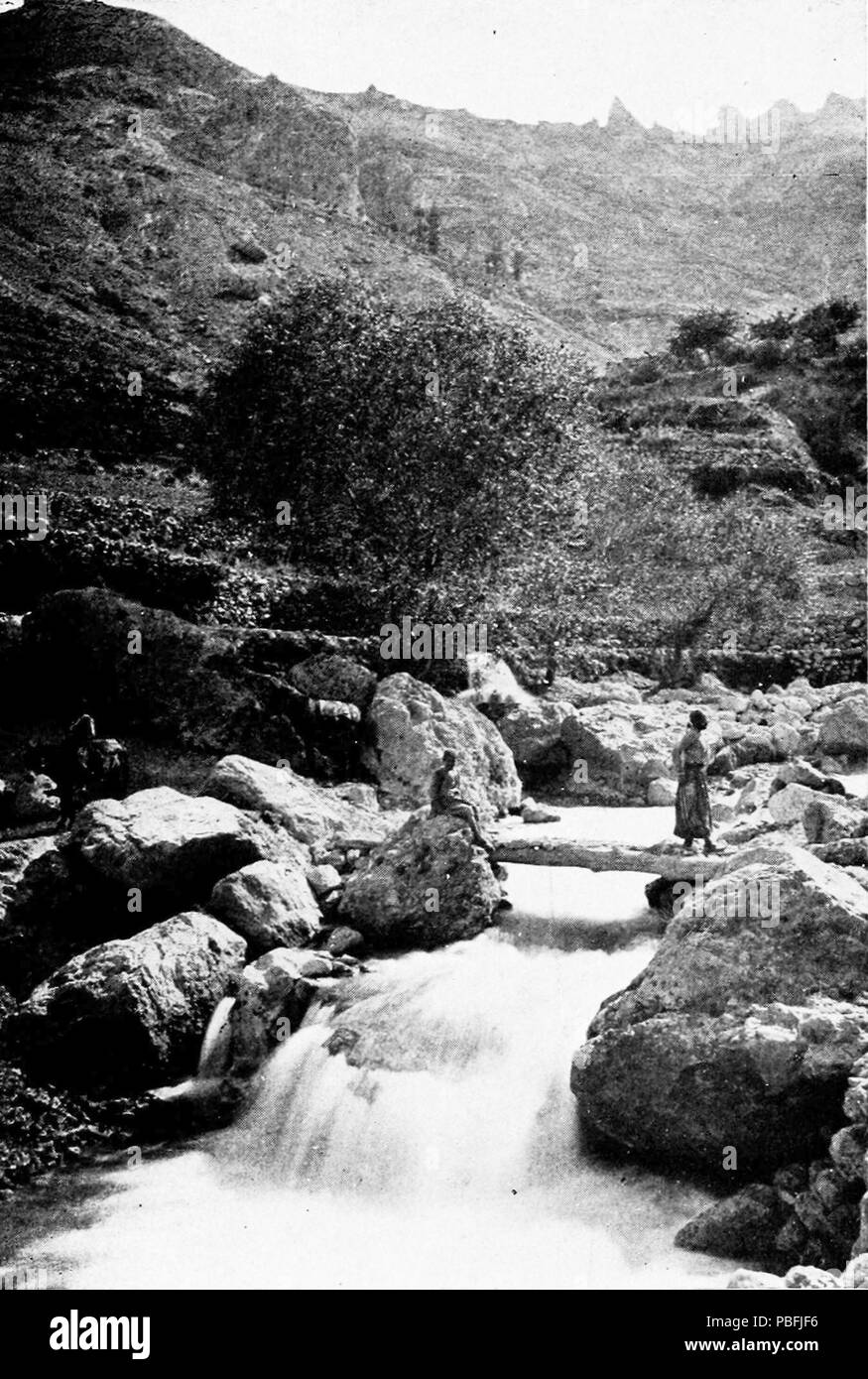 1544 SL 1914 D216 source of the kadisha river below the cedars of ...