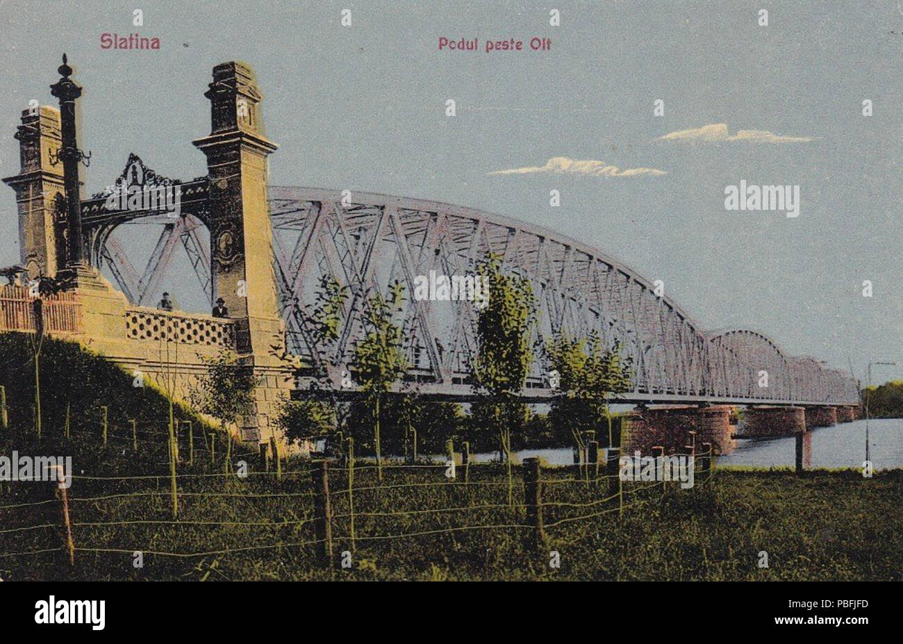 1544 Slatina- Podul peste olt anterior de 1916 Stock Photo - Alamy