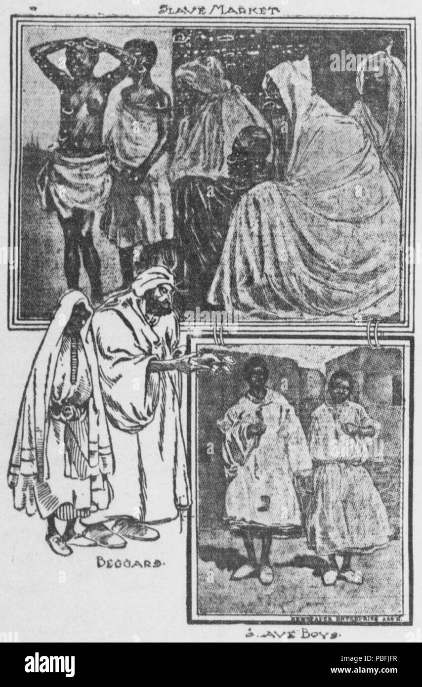 1544 Slave market in Tangier, 1904 (collage Stock Photo - Alamy