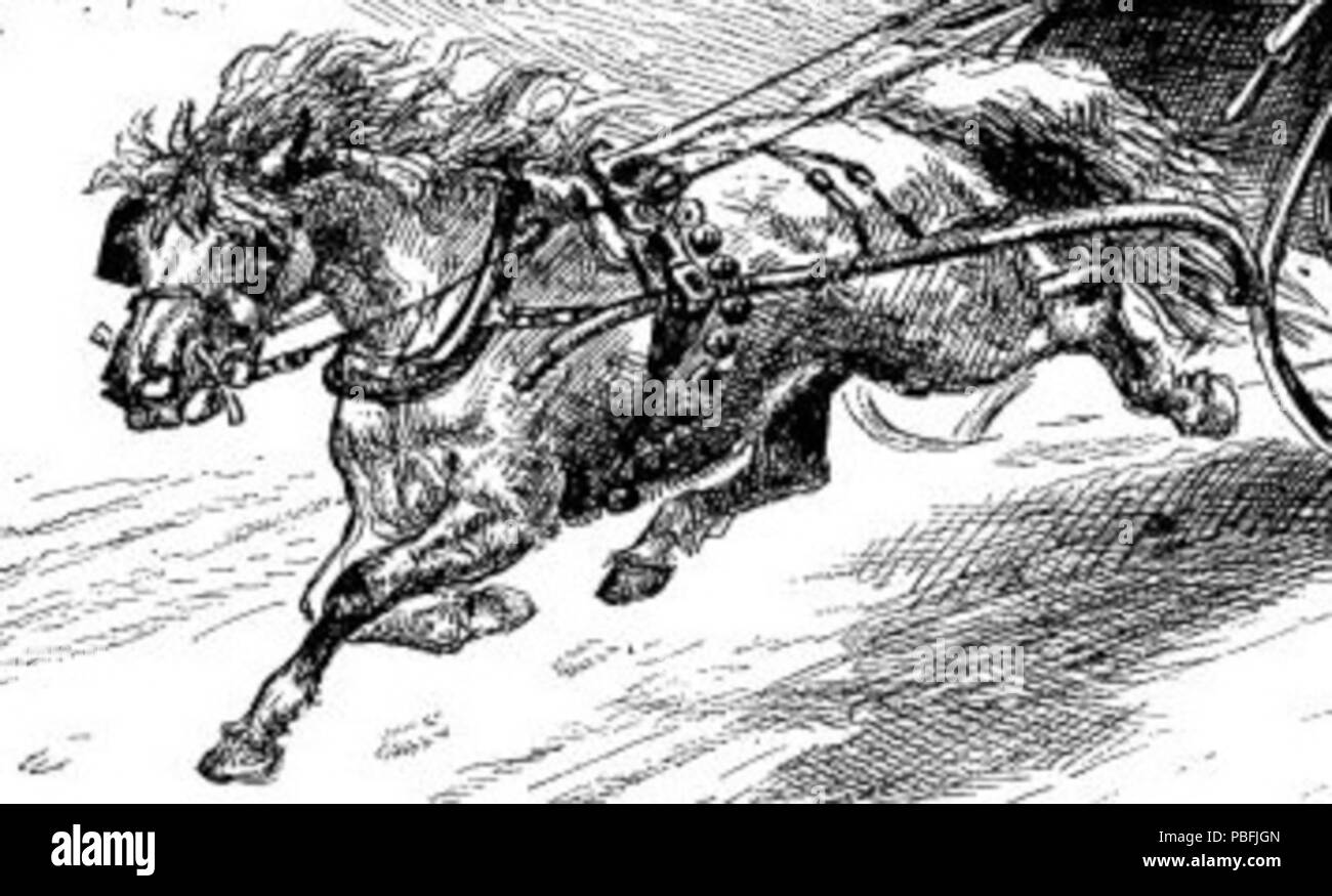 The sleigh ride Black and White Stock Photos & Images - Alamy