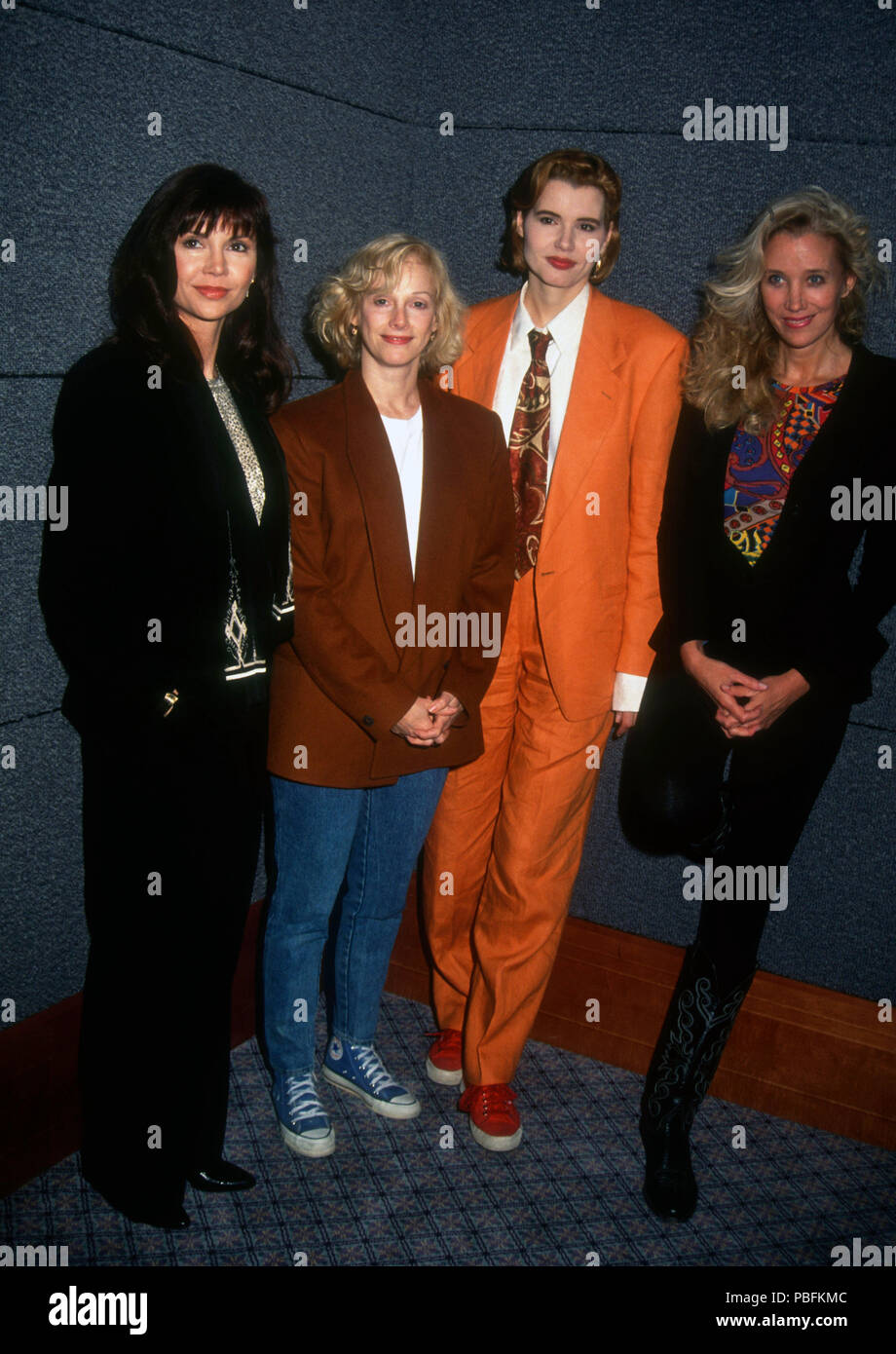 BEVERLY HILLS, CA - APRIL 1: (L-R) Actress Victoria Principal, actress ...
