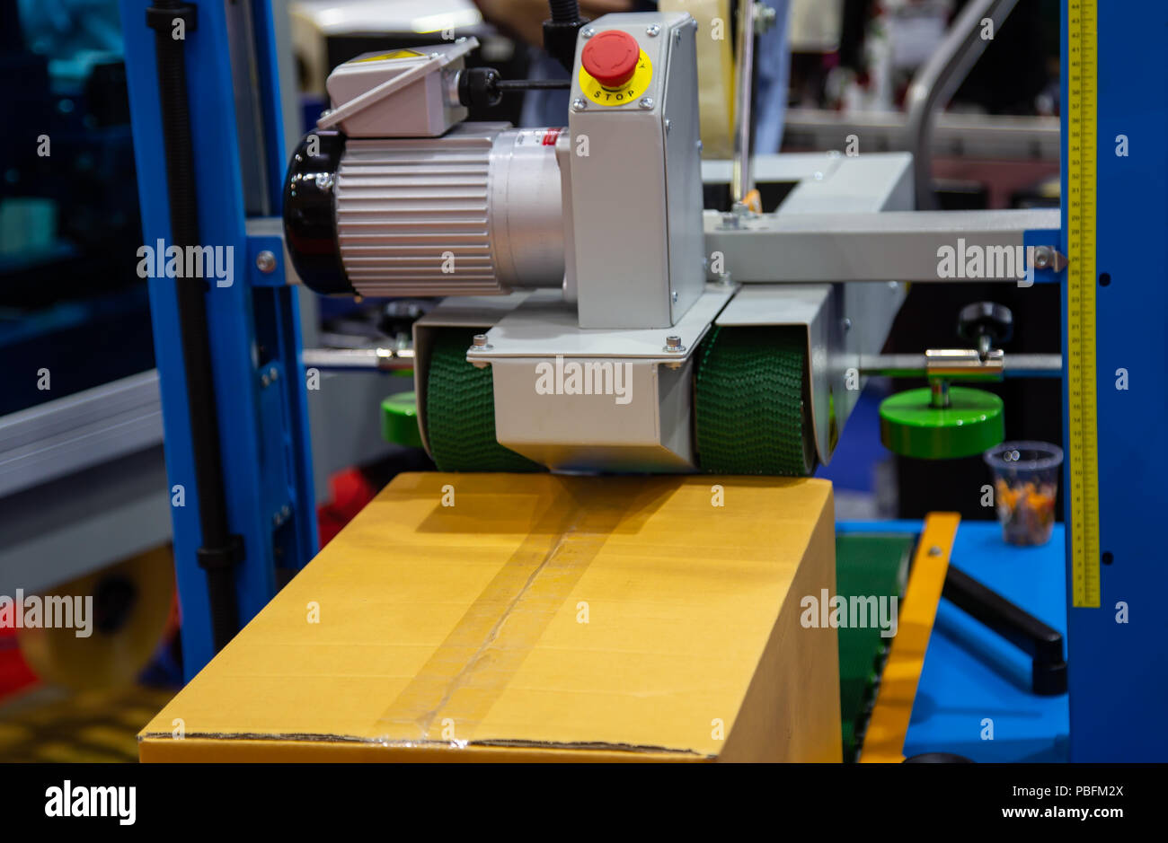 Automatic Carton Filling and Packaging Line Stock Photo - Alamy