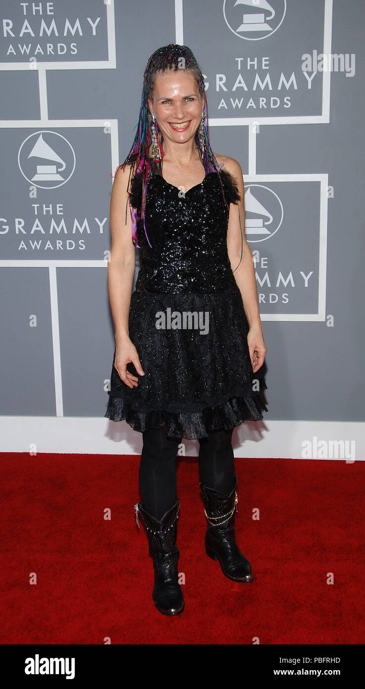 Deborah Henson arriving at the 49th Annual Grammy's at the Staples ...