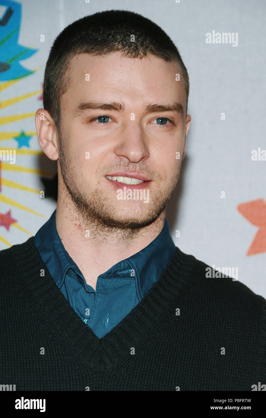 Justin Timberlake arriving at the Nickel Odeon Kid's Choice Awards at ...