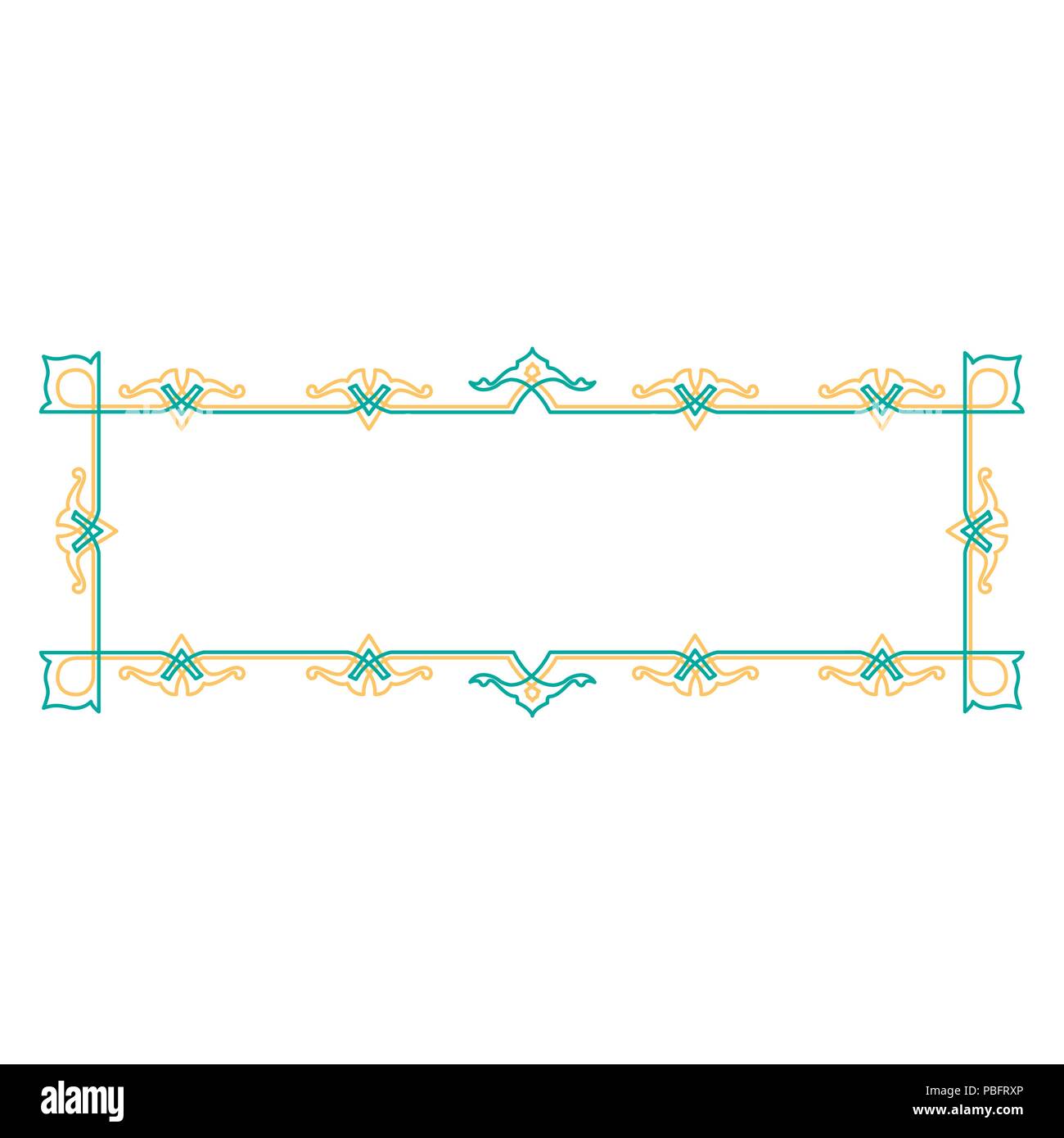 Vintage ribbon border hi-res stock photography and images - Alamy