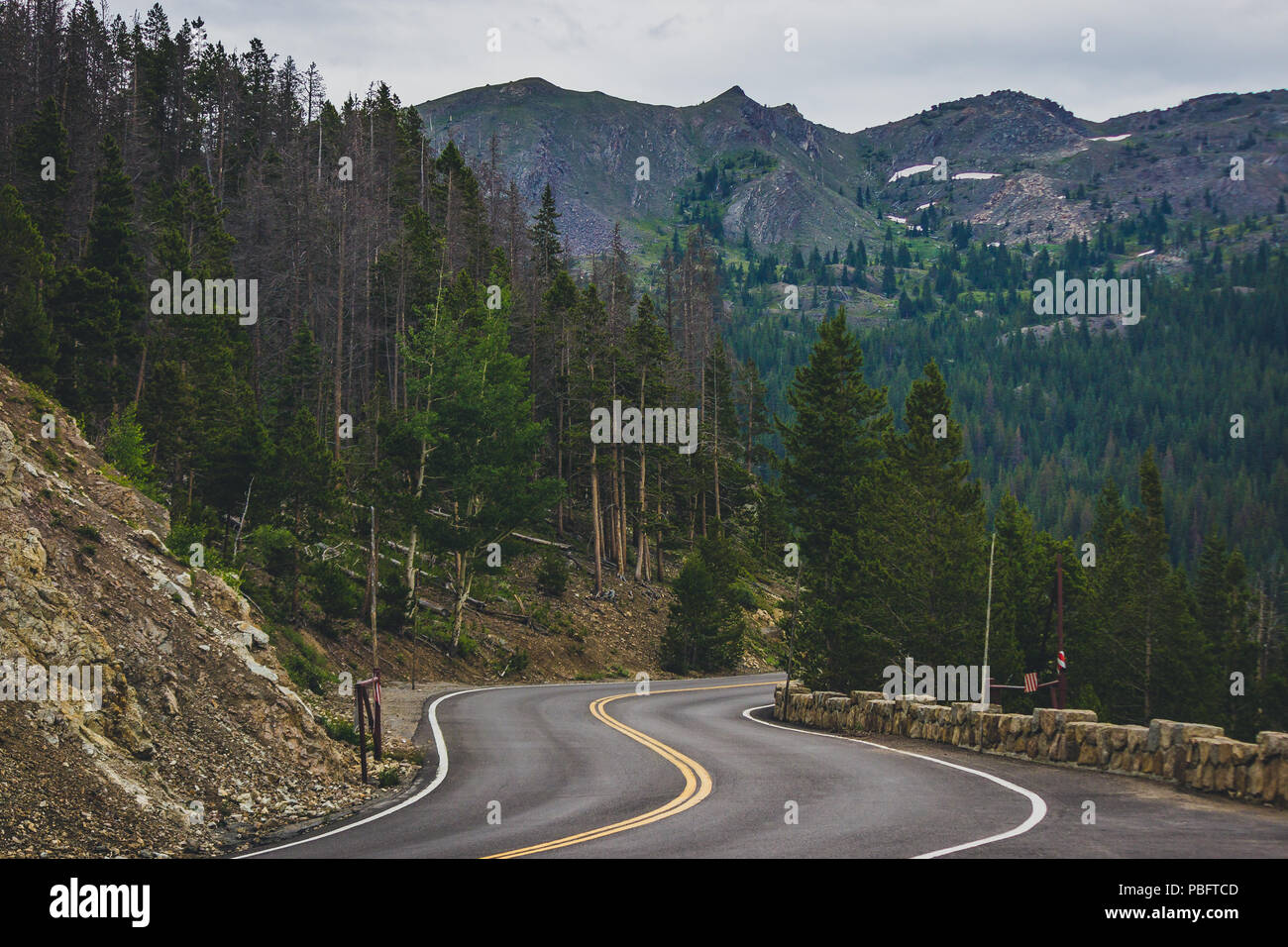 Rocky mountain national park trail ridge road hi-res stock photography ...